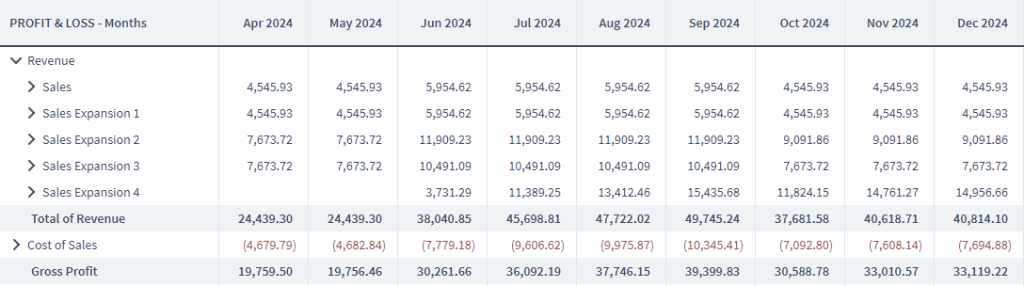 Financial Projection Template for New Businesses - Brixx